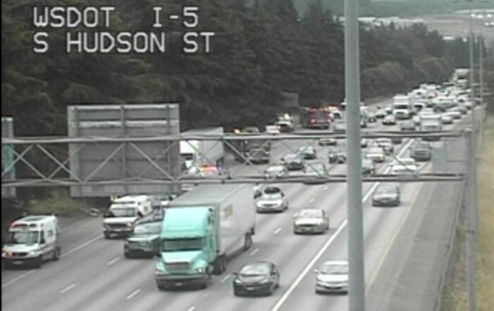 11 injured when semi rear-ends Metro bus on I-5 in Seattle | The ...