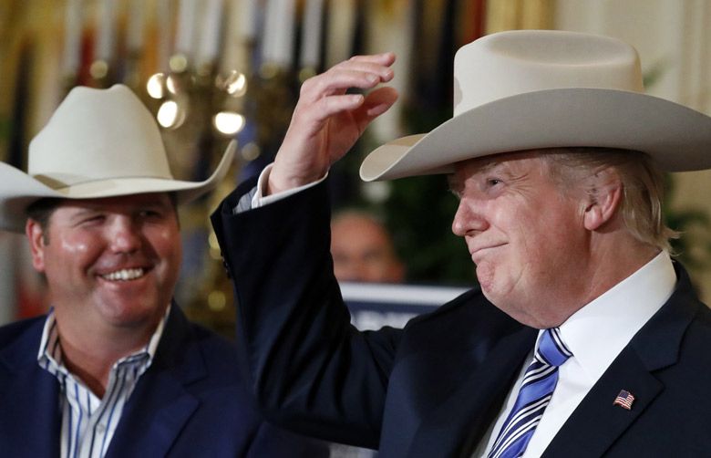 Trump pulls out props for latest ‘theme week’ | The Seattle Times