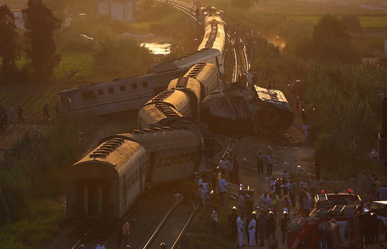 Train collision in northern Egypt kills 43; 122 injured | The Seattle Times