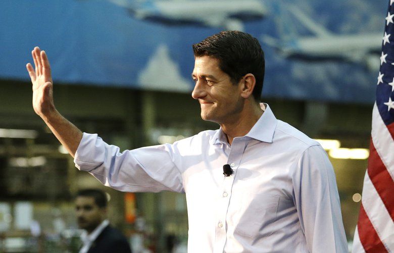 Paul Ryan at Boeing in Everett talks taxes, influencing Trump as ‘day ...