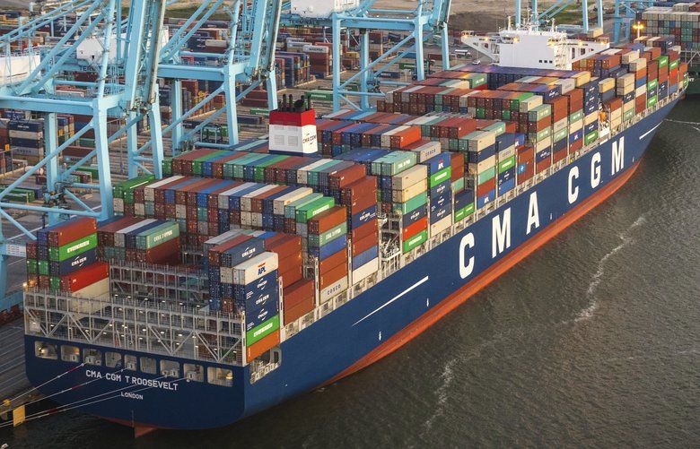 Another massive container ship docks in U.S., breaks record | The ...
