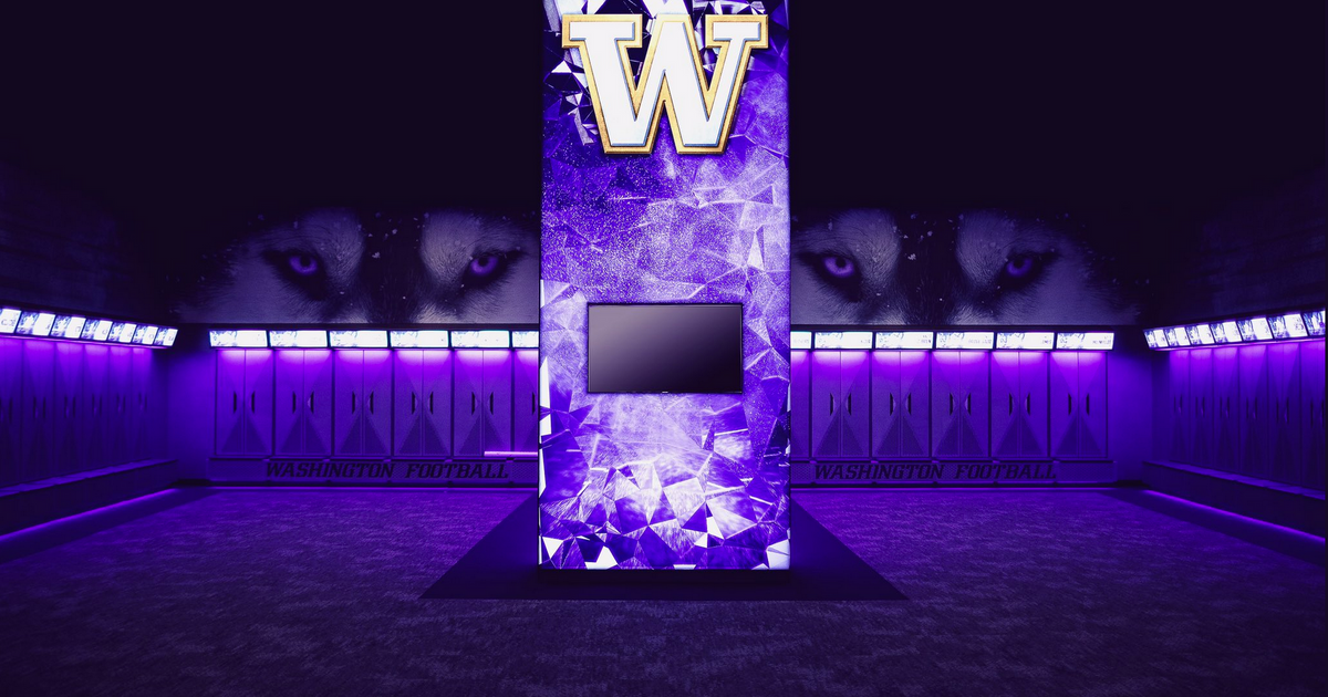 Huskies’ new ‘spaceship’ locker room features 1.1 miles of LED lighting ...