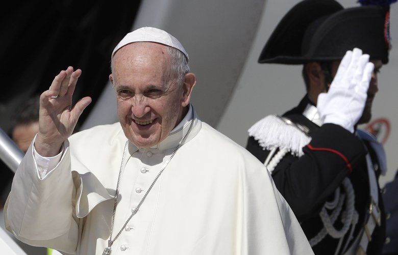 Pope Francis says he brings message of hope to Colombia | The Seattle Times