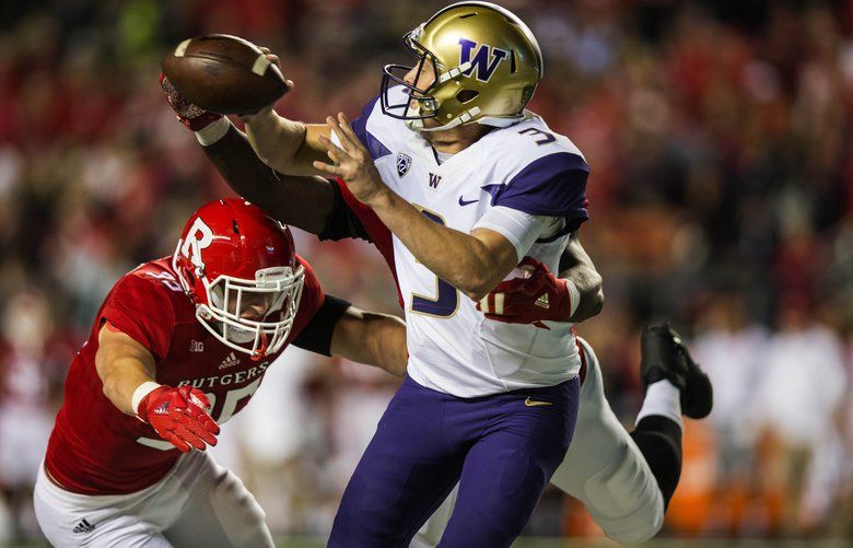UW’s Jake Browning on big hit vs. Rutgers: ‘That’s completely on me ...
