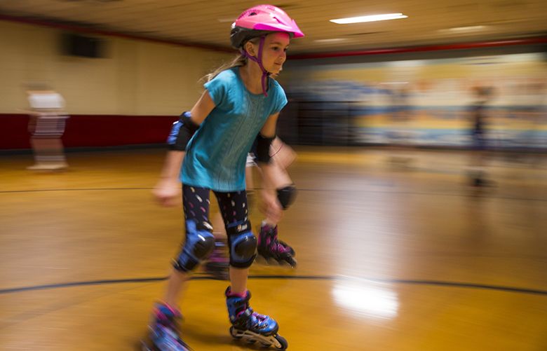 Roller-skating lesson No. 1: Take a lesson, or it might be a long day ...