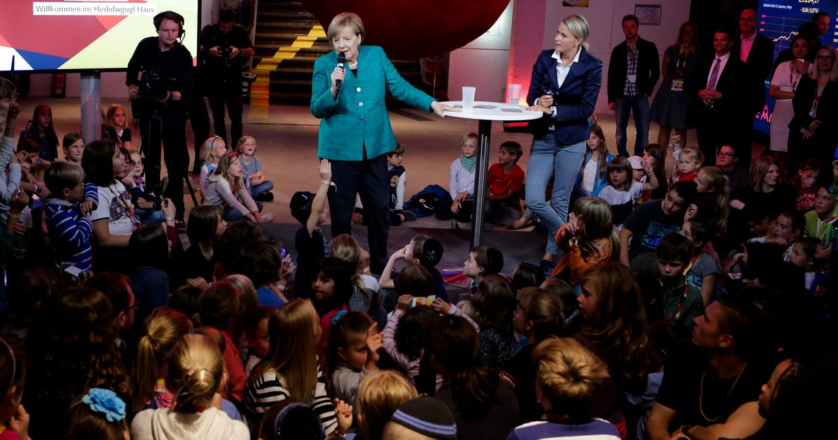 Merkel answers questions at children’s press conference | The Seattle Times
