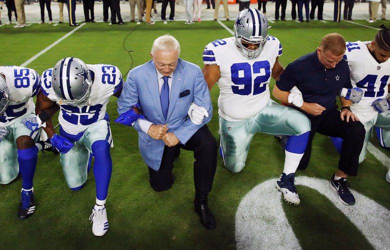 Trump says U.S. should change tax law to punish NFL | The Seattle Times