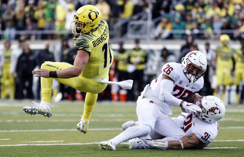 Photos: WSU pulls ahead to beat Oregon 33-10 | The Seattle Times