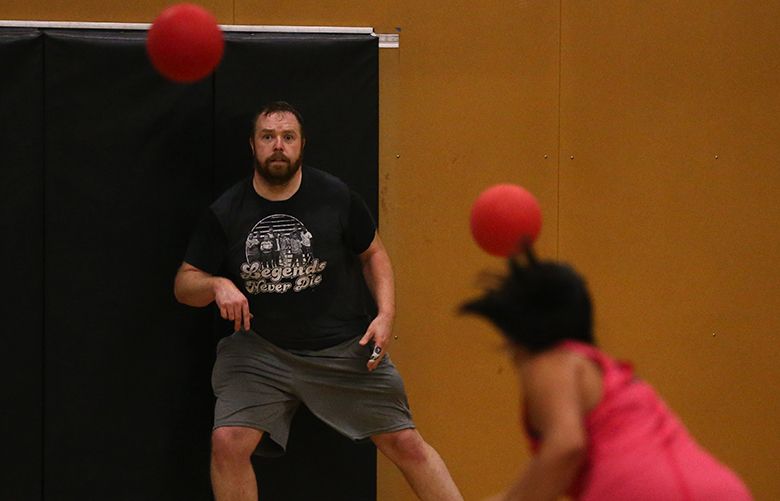 Even with ‘no-sting’ ammo, grown-up dodgeball can get a little intense ...
