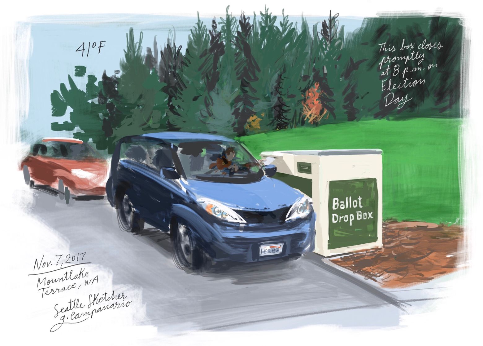 Drive-thru democracy at work | The Seattle Times