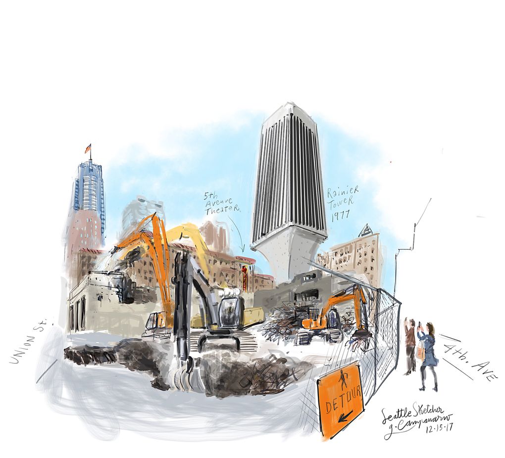 Take a last look as Rainier Square tumbles down; second-tallest ...