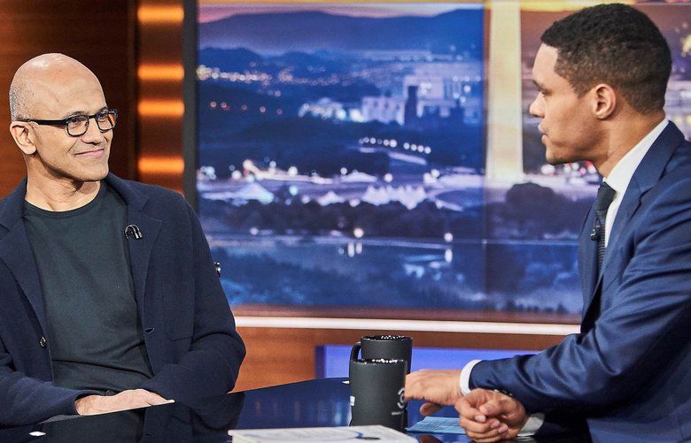 Microsoft’s Satya Nadella on ‘The Daily Show’: Getting asked for ...