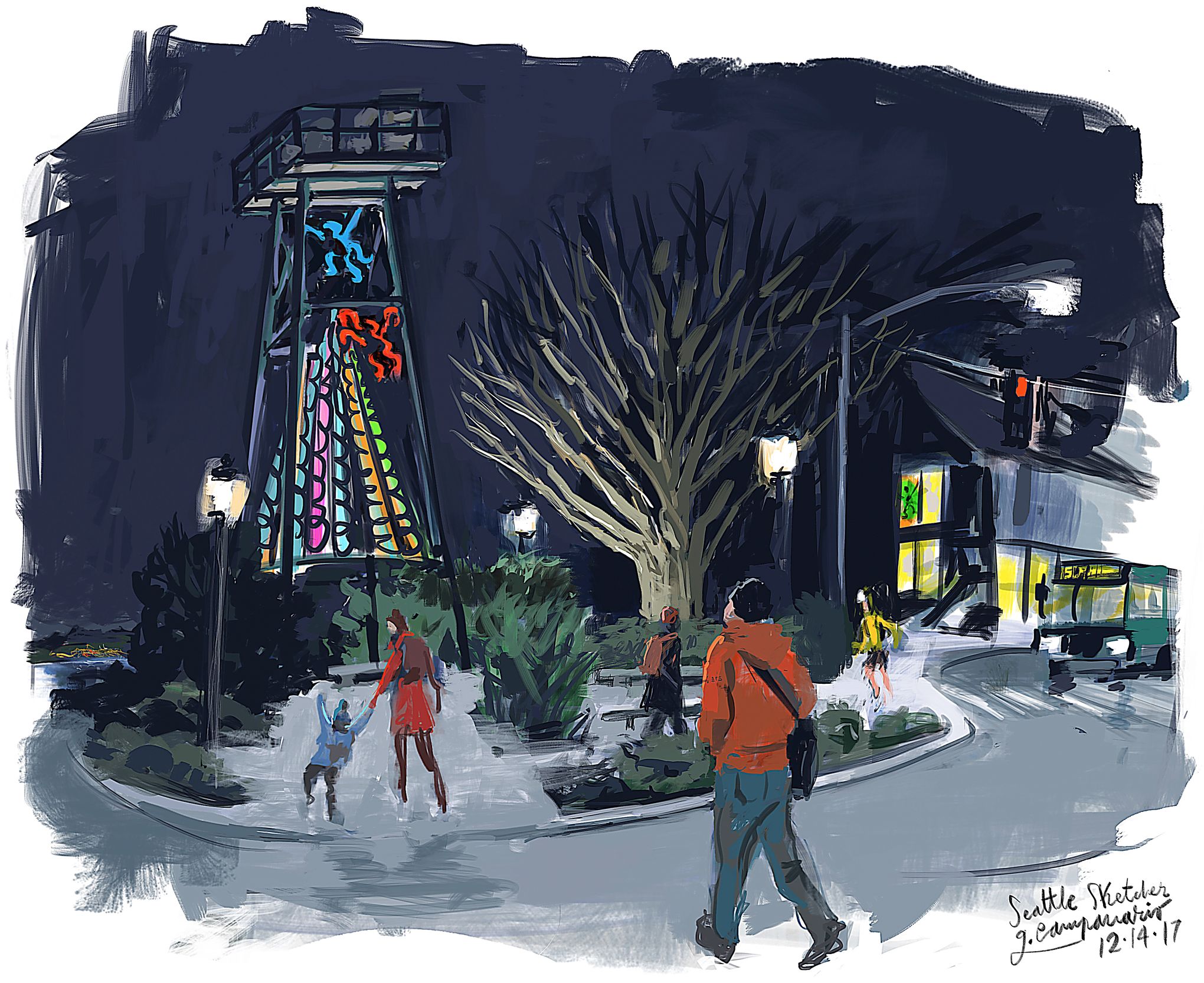 Check out the wild night lights in Phinney Ridge | The Seattle Times