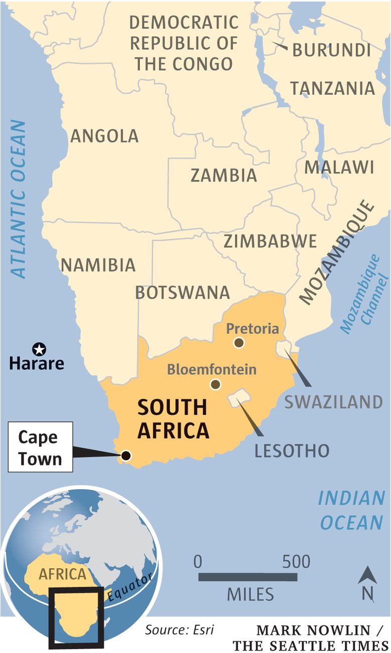 Cape Town World Map South Africa