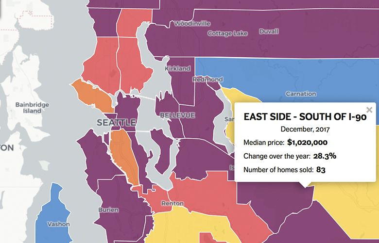 Eastside home prices break record; Capitol Hill area hits $1 million ...