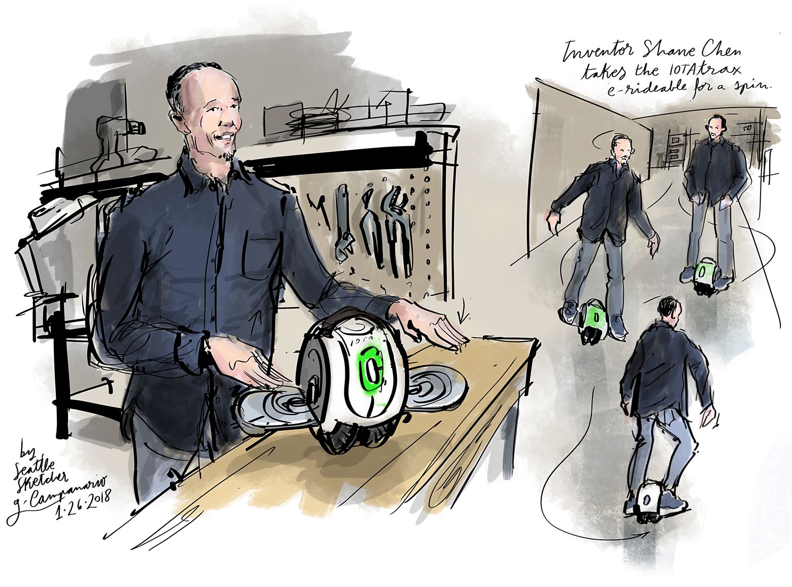 NW inventor Shane Chen hopes his newest self-balancing scooter will ...