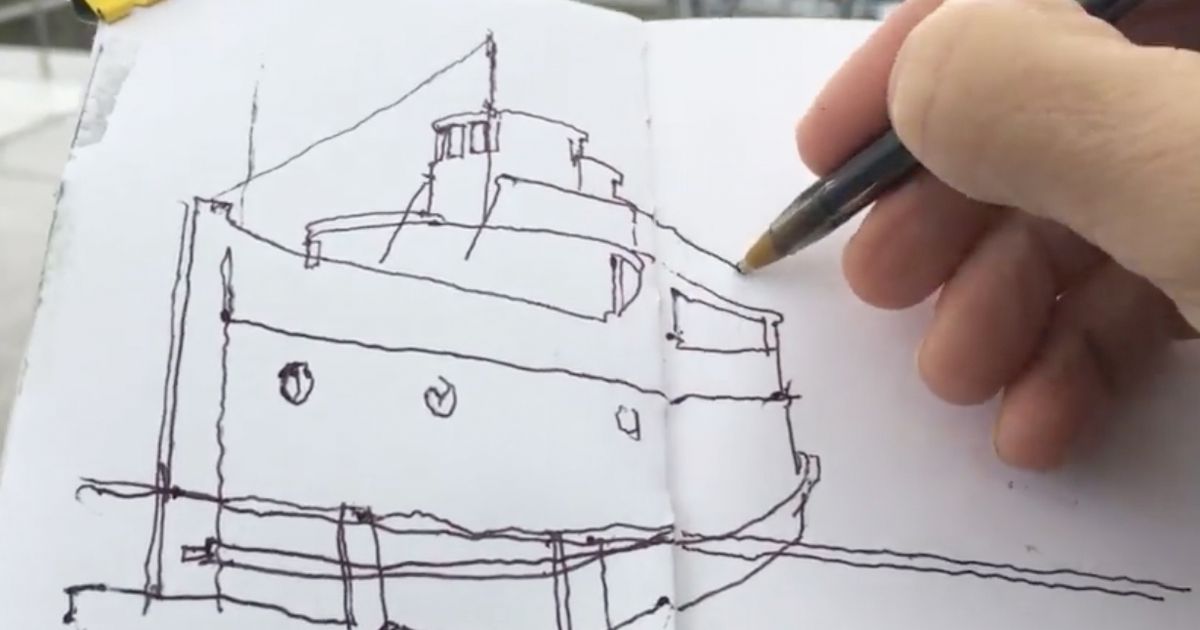 Watch Seattle Sketcher Gabriel Campanario at work as he draws the ...