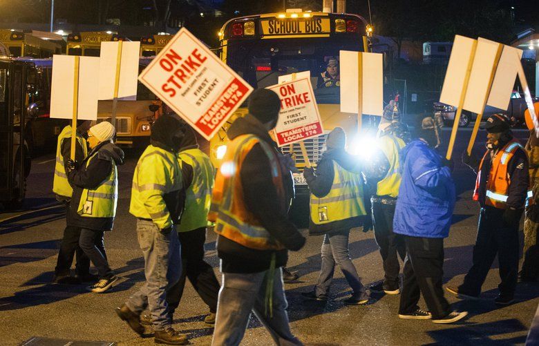 Seattle school-bus driver strike could last for days, union says | The ...