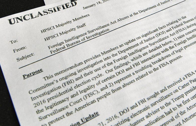 Analysis: Nunes memo doesn’t live up to the hype | The Seattle Times