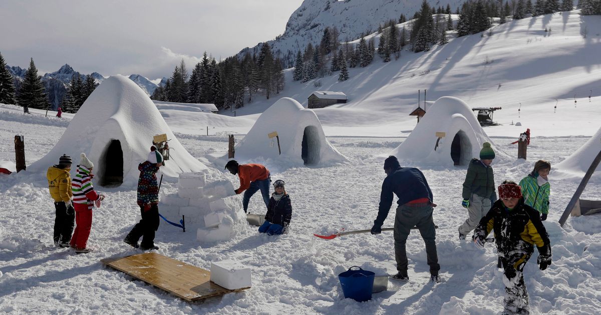 Igloos built by migrants warm hearts in Italian Alps village | The ...