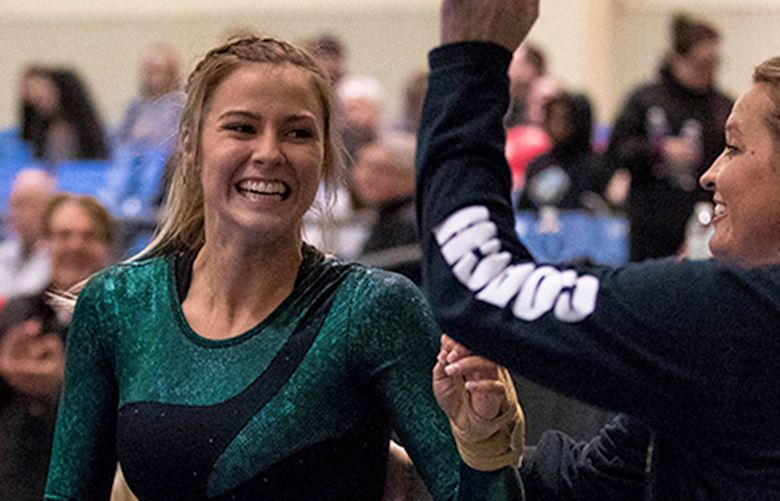 Auburn’s Ali Tate bounces back to win three state gymnastics titles ...