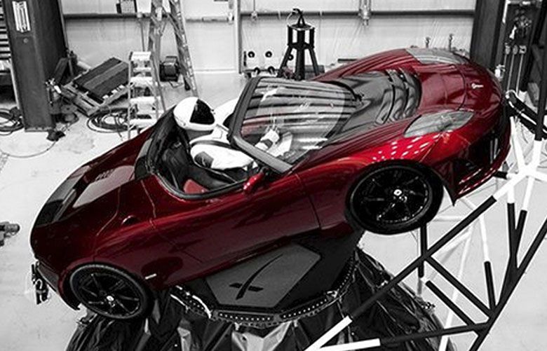 SpaceX ‘Starman’ at wheel of sports car flying on new rocket | The ...