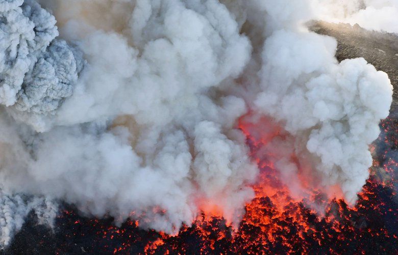 Japanese volcano erupts; dozens of flights grounded | The Seattle Times