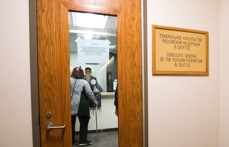 Russians turned away at Seattle consulate after Trump administration ...