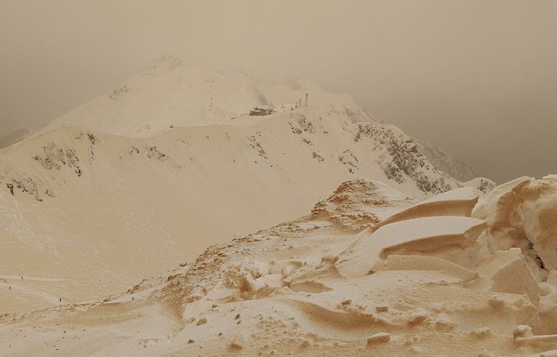 Orange snow? Rare meeting of Siberia, Sahara over Europe | The Seattle ...
