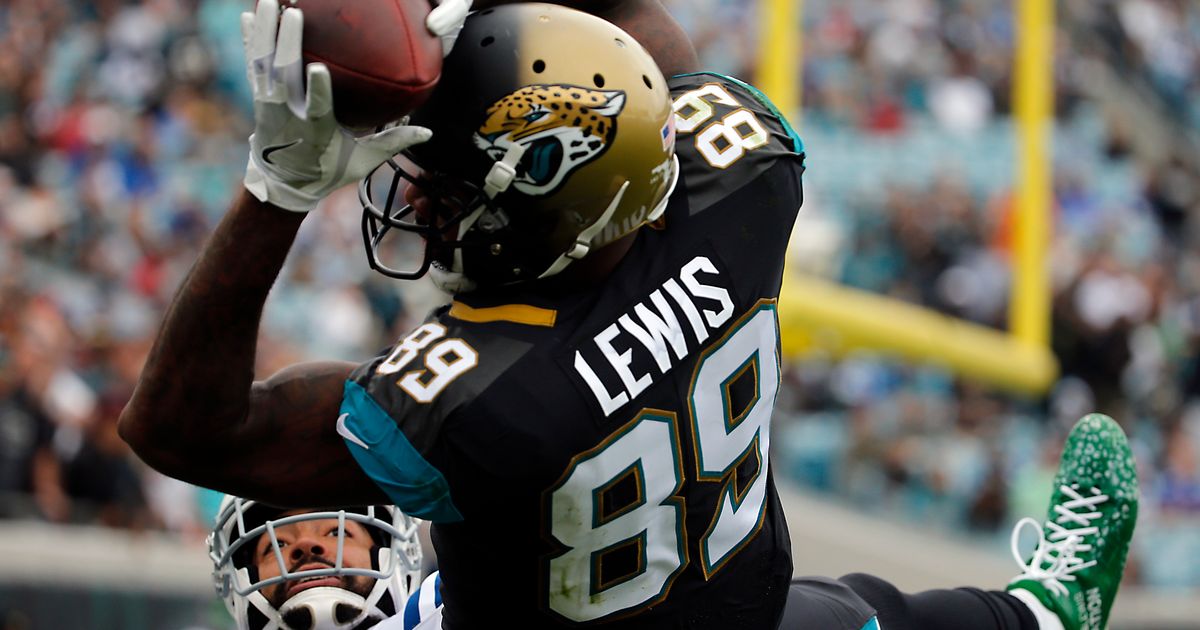 Jaguars dump Lewis after 12 seasons, also release Hurns | The Seattle Times