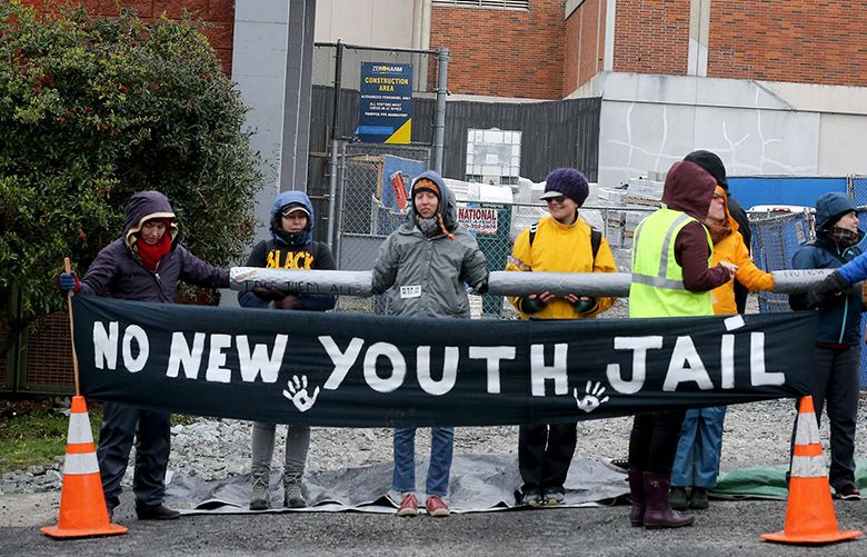 Protesters of youth jail block Seattle construction site in latest ...