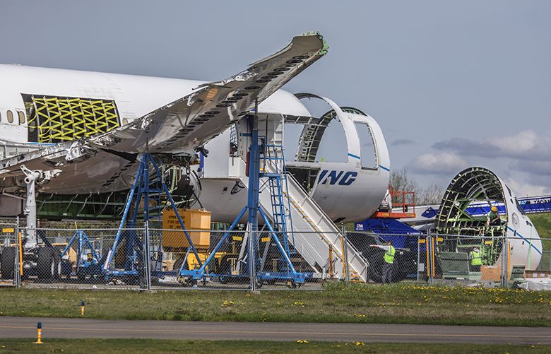 Early 787 test plane is dismantled for reuse, recycling, or scrap | The ...