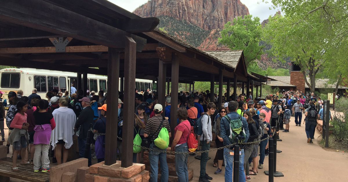 Thousands crowd into Zion National Park over Memorial Day | The Seattle ...