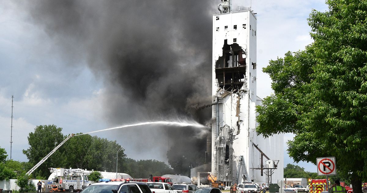 Nebraska officials fear grain tower collapse after blast | The Seattle ...