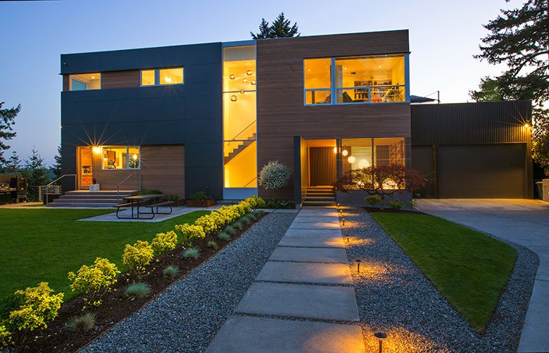 A modern remodel in Bellevue creates a dramatically geometric family ...