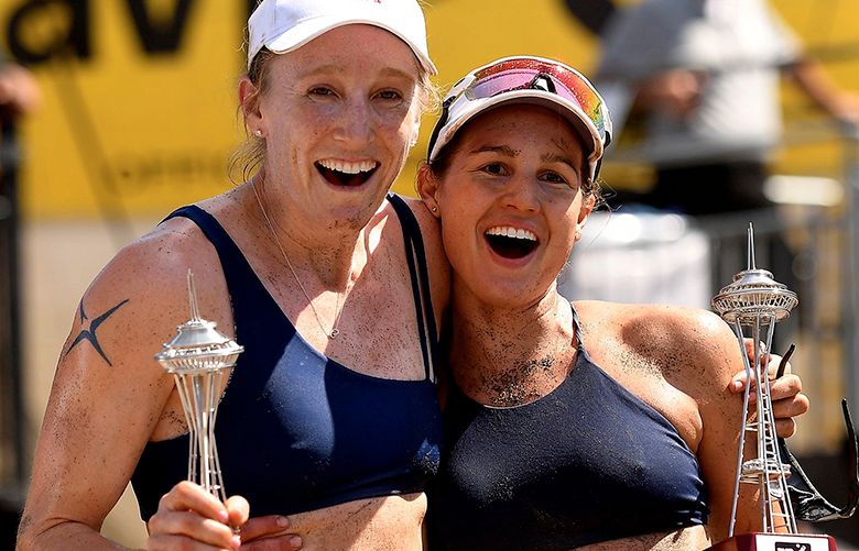 New teammates win first title together in AVP Beach Volleyball Seattle ...