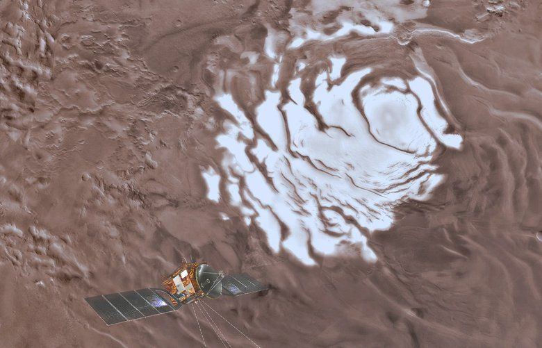 Water is buried beneath Martian landscape, study says | The Seattle Times