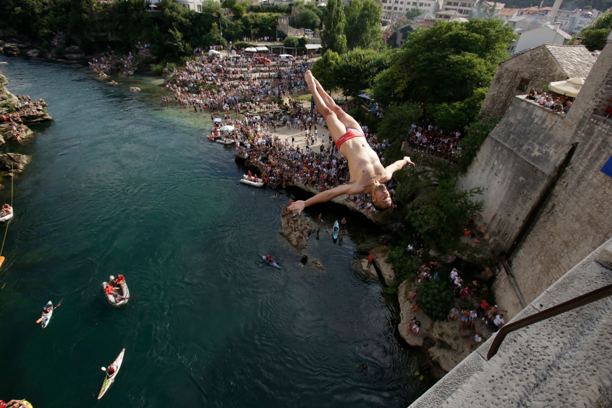 Mostar Bridge Diving Mostar's Youngest Diver Honours Centuries Of