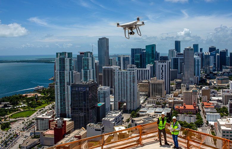 Drone soars as a construction tool able to leap tall buildings, and ...