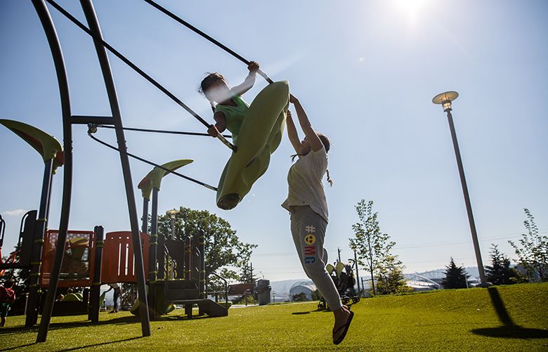 Seattle’s new Yesler Terrace Park opens in heart of mixed-income ...