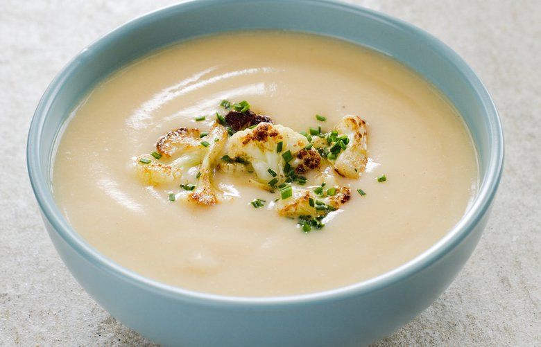 Fall into this Cook’s Illustrated’s recipe: creamy cauliflower soup ...