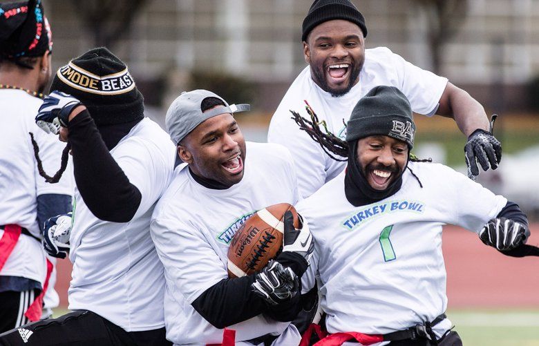 Before the feast, a game of flag football | The Seattle Times
