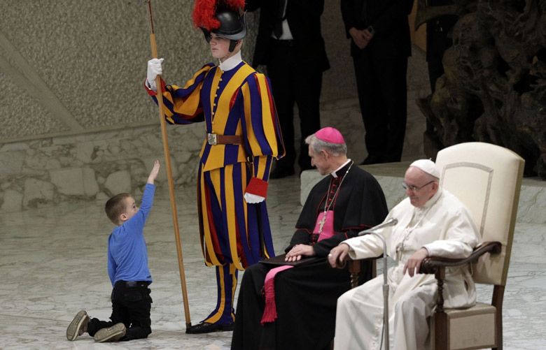 Pope charmed by ‘undisciplined’ disabled child | The Seattle Times