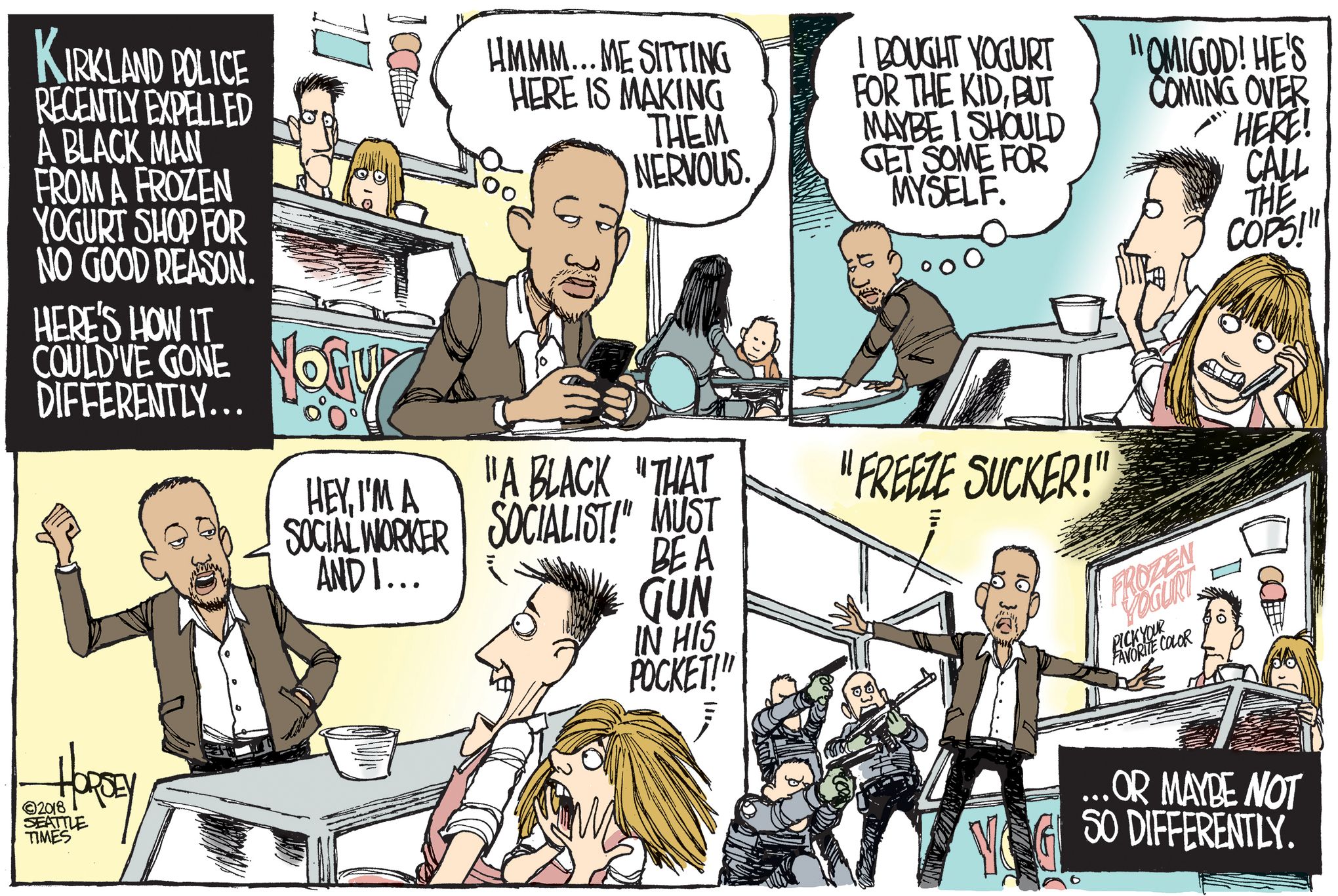 Racial Profiling Cartoons