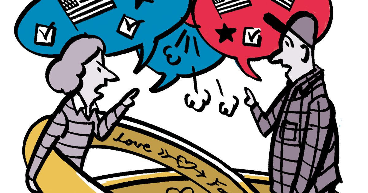 ‘We’ve agreed to disagree’: How couples with different political ...