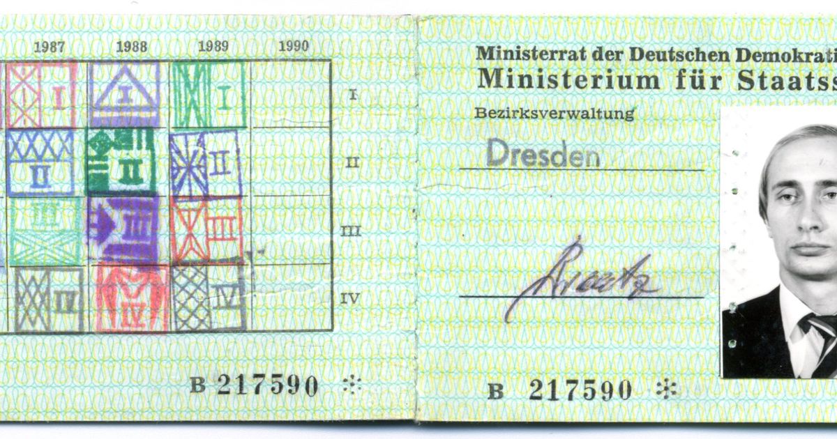 Putin’s Stasi ID is found in German archive | The Seattle Times