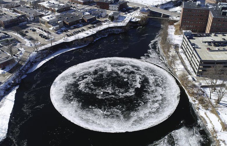 Giant rotating ice disk stops moving | The Seattle Times