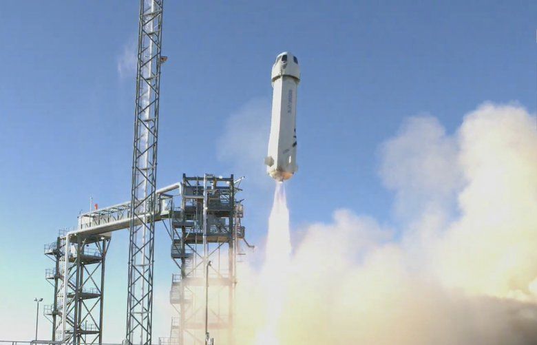 Blue Origin shoots NASA experiments into space in test | The Seattle Times