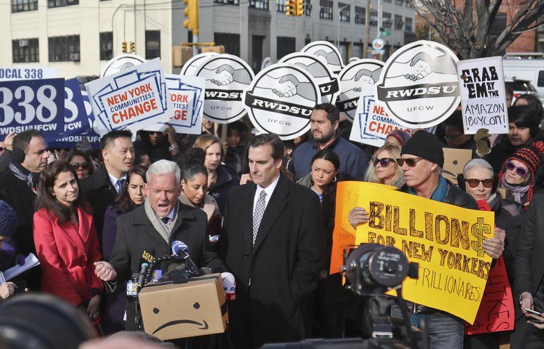 Tensions over political resistance to Amazon boil over in New York ...