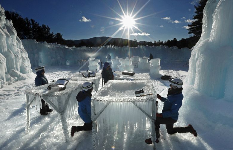 From a few icicles, a winter wonderland of ice sprouts | The Seattle Times